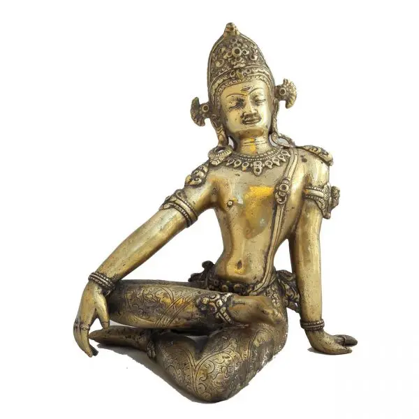 Statue Bouddha Indra Bronze - Indian Shop Boutique indienne